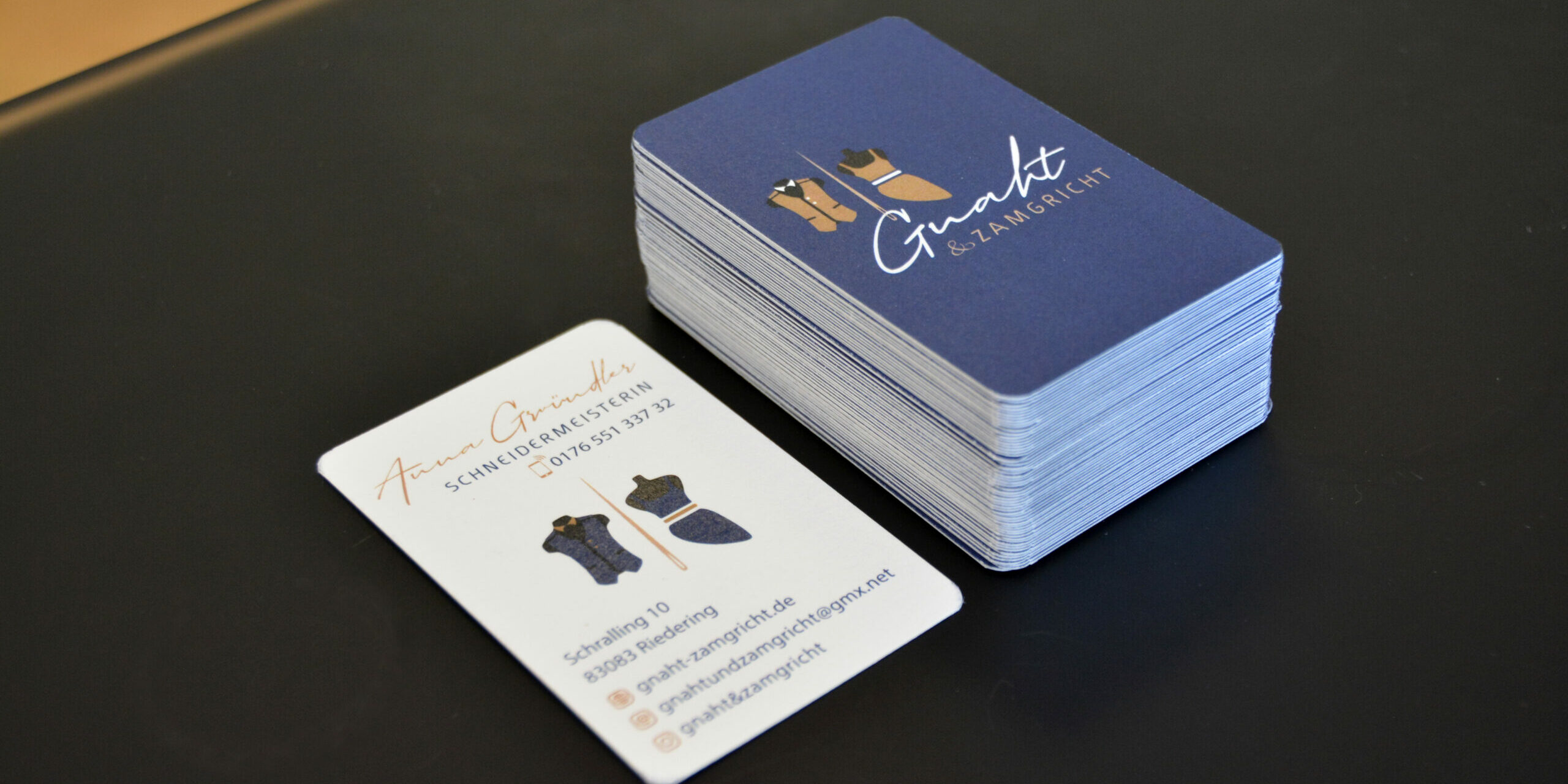 Logo Gestaltung und edle Visitenkarten - Werkschmiede - Design Agentur